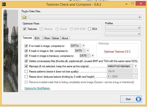 how to use ordenador for compressing textures fallout