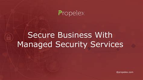 Secure Business With Managed Security Services Propelex
