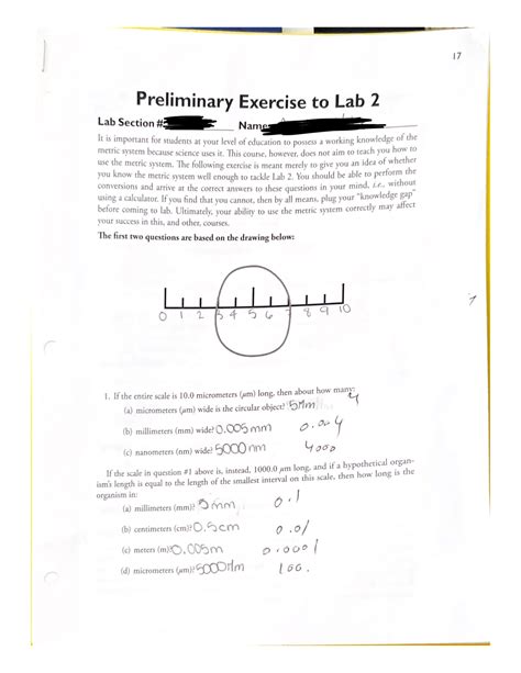Preliminary Exercise To Lab 2 BIOL 1110 Studocu
