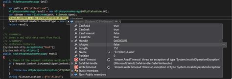 Net Web Api Error When Retrieving File Stack Overflow