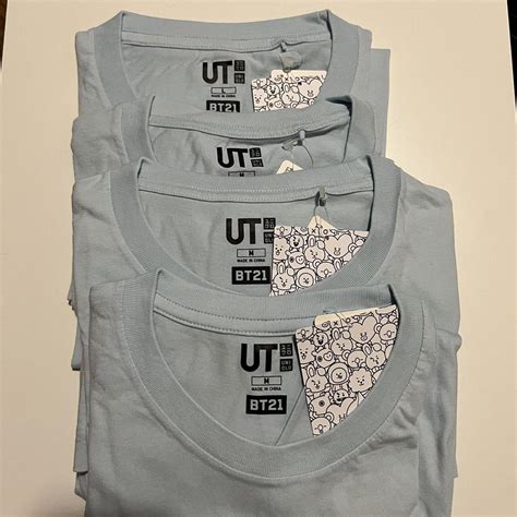 Official Bt21 Uniqlo Thinker Koala Koya Light Blue Depop