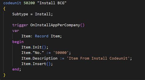 How To Use Install And Upgrade Codeunits In Business Central Business