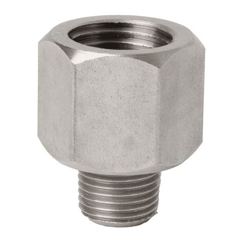 14 Bsp Female To 18 Bspt 303 Stainless Steel Thread Adaptor