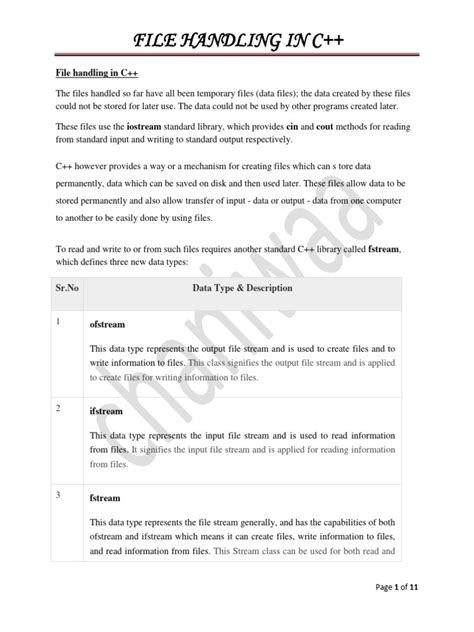 File Handling In C Pdf Computer File Parameter Computer Programming