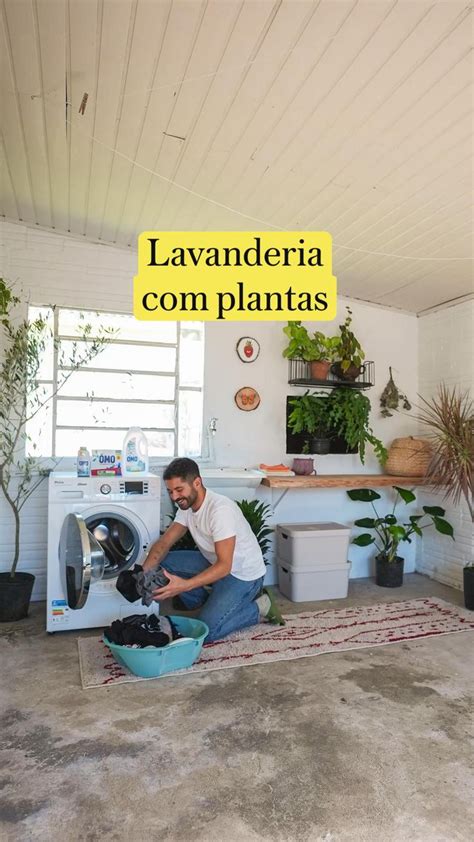 Lavanderia Com Plantas