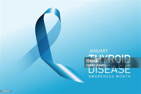 갑상선 질환 인식의 달 갑 상선 1월 갑상선 질환 벡터 스톡 일러스트 갑상샘에 대한 스톡 벡터 아트 및 기타 이미지 갑상샘 기민 사회 인식 기호 Istock