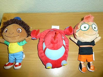 Little Einsteins Beanz Plush Leo Quincey Pat Pat Rocket Bean Bag Disney