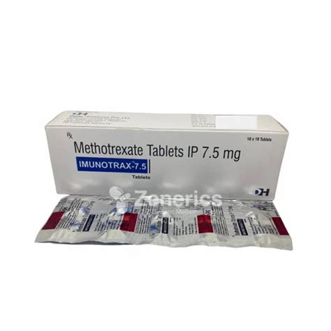 Imunotrax 75mg Tabletmethotrexate 75mg At Rs 60stripe