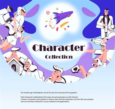 Ls Graphics Character Collection Ui Illustrations Behance