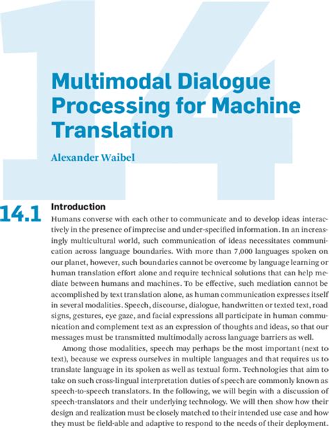 the handbook of multimodal multisensor interfaces language processing