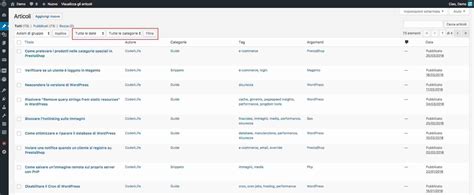 Come Filtrare Gli Articoli Di Wordpress Per Tassonomia Personalizzata