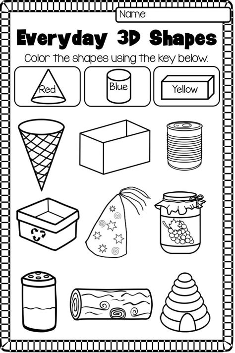 2d And 3d Shapes Worksheet Pack No Prep Shapes Worksheet 2d And 3d Shapes Worksheet Pack No Prep Shapes Worksheet