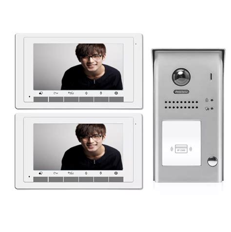 1 Apartment 2 Monitors 2 Wire Intercom Kit 7 Monitor Door Release DK1721 ID Intercom