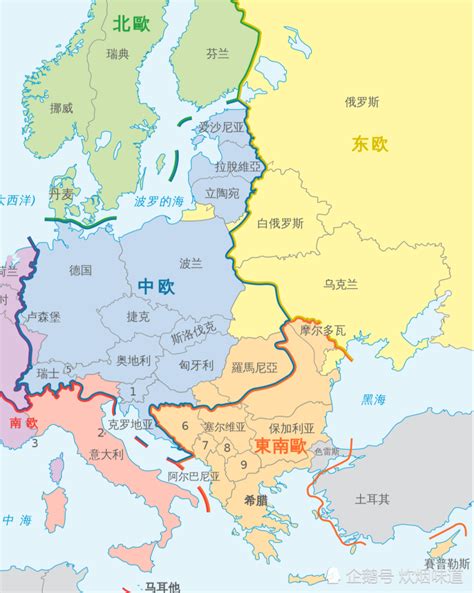 欧洲分为东欧、西欧、中欧、南欧、北欧、东南欧，综合实力排名哪里最强呢？ 腾讯新闻