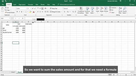 How To Create Formulas In Excel Excel Formula Tutorial Basic Excel Excel Formula Excel