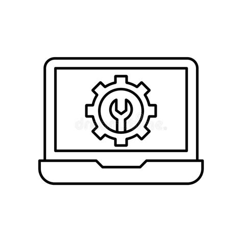 Install Outline Vector Icon That Can Easily Edit Or Modify Stock Vector Illustration Of Text