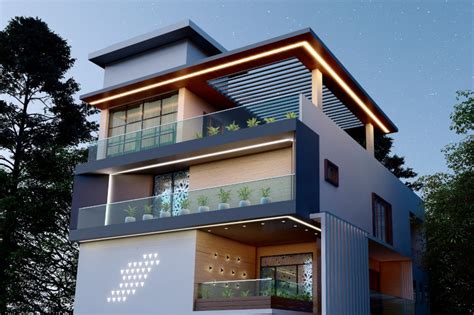 Architectural Elevation Design 1 Megapascal Design Construction Interiors Developers