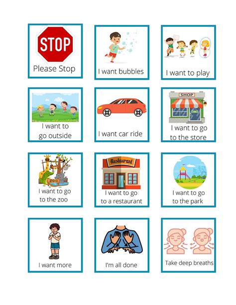 Aba Tacting Stimuli Actions Verb Flashcards Aba Resource Center