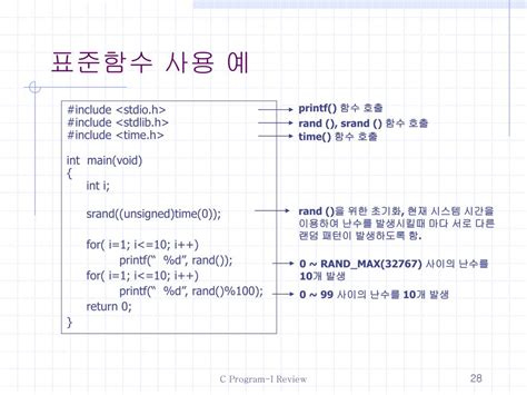Ppt 기타 자료형 Data Type 상수 강제 데이터 형 변환 C 언어에서 함수의 사용 프로그램의 모듈화 함수 개념