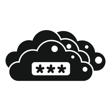 Data Cloud Password Recovery Icon Simple Vector Page Log 14859646