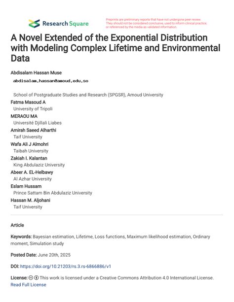 Pdf A Novel Extended Of The Exponential Distribution With Modeling Complex Lifetime And