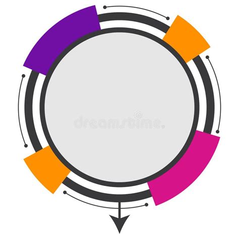 Circle Tech Infographic Stock Vector Illustration Of Text