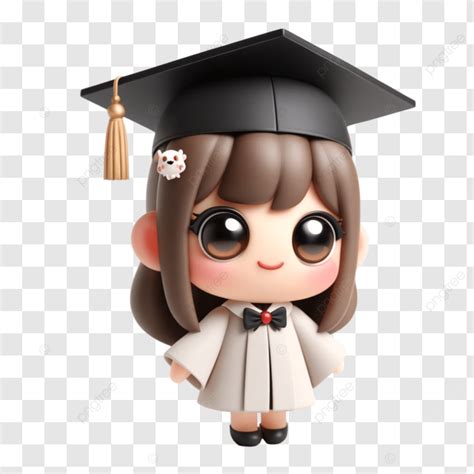 졸업 시즌 졸업 흰 옷을 입고 귀여운 3d 소녀 졸업 3d 졸업 3d 소녀 졸업 여자 Png 일러스트 및 이미지 에 대한 무료 다운로드 Pngtree
