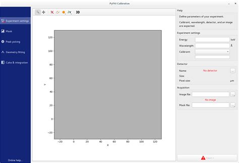 Calibration Of A Diffraction Setup Using The Graphical User Interface Gui — Pyfai 202590a0