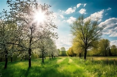 Landscape With Trees Generative Ai Stock Illustration Illustration Of Tree Clouds 280085305 Landscape With Trees Generative Ai Stock Illustration Illustration Of Tree Clouds 280085305