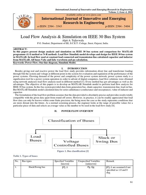 load flow analysis and simulation on ieee 30 bus system download free