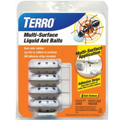 Terro T334 Multi Surface Liquid Ant Baits With Adhesive Strips Bed