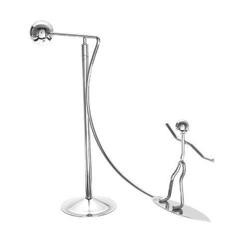 Newtons Cradle Metal Dynamic Balancing Instrument Doll Man Figure Model