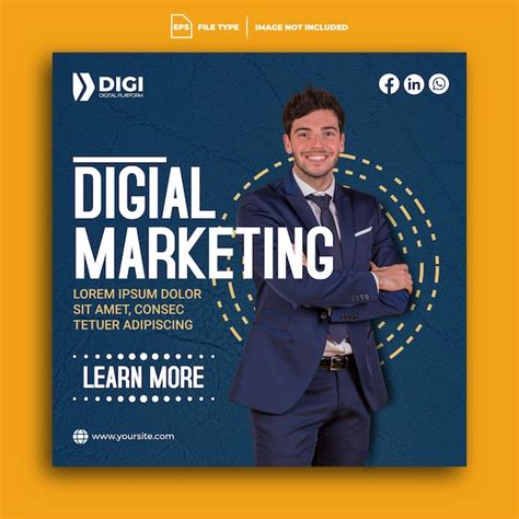 Premium Vector Creative Social Media Digital Marketing Post Design