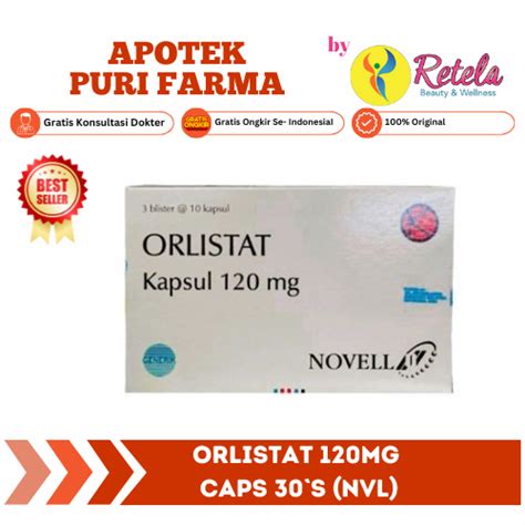 Jual Orlistat 120mg Caps 30`s Nvlorlistatdietdetoks Shopee Indonesia