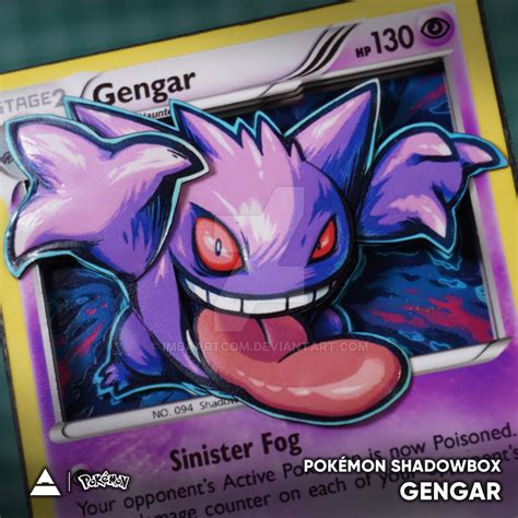 Gengar Pokemon Tcg Shadowbox 3d Card By Imbaartcom On Deviantart