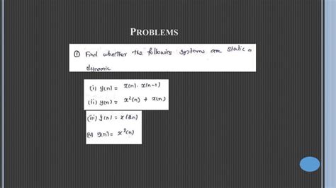 Static And Dynamic Systems Solved Problems Ppt