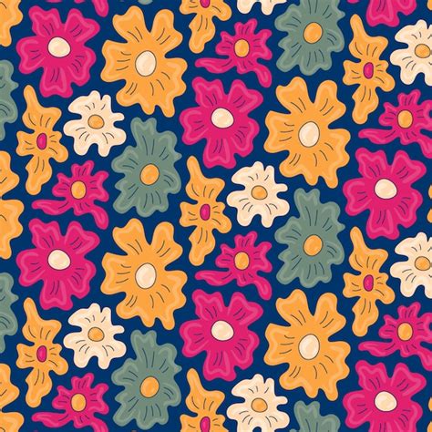 Free Vector Hand Drawn A W Colours Pattern Design