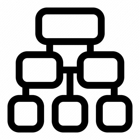 Organization Hierarchy Flow Chart Diagram Workflow Icon Download