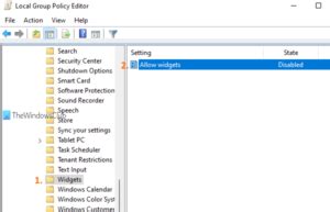 Disable Widgets In Windows Using Registry Or Group Policy