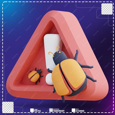 Premium Psd 3d Illustration Of Virus Detection Alarm 3