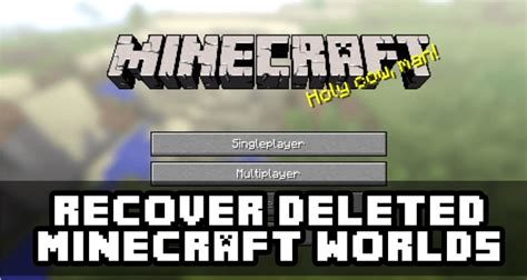 How To Recover Deleted Minecraft Worlds 2024 Solved