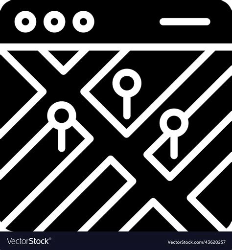 Map Apllication Icon Location And Navigation Vector Image