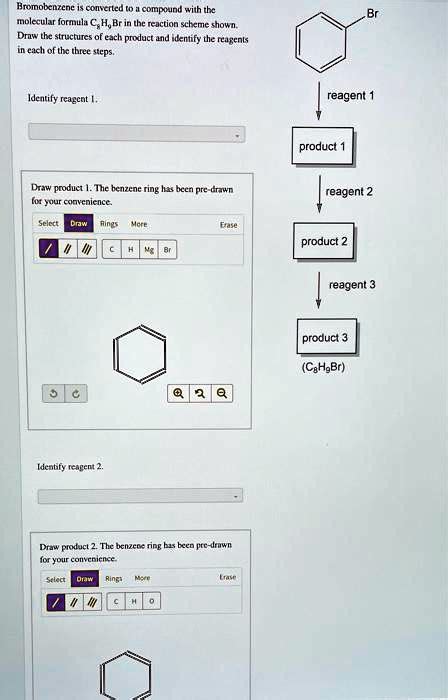 SOLVED: Bromobenzene is converted to a compound with the molecular formula C8H9Br in the ...