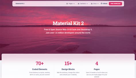 25 Best Free Material Design UI Kits Download For Web Mobiles