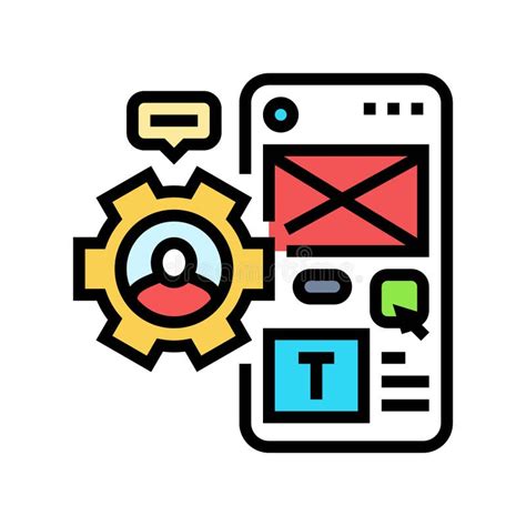 User Centered Design Ucd Color Icon Vector Illustration Stock Vector
