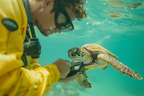 With Precision And Dedication A Wildlife Conservat Generative Ai Premium Ai Generated Image