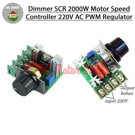 Dimmer Scr 2000w Motor Speed Controller 220v Ac Pwm Regulator Lazada Indonesia