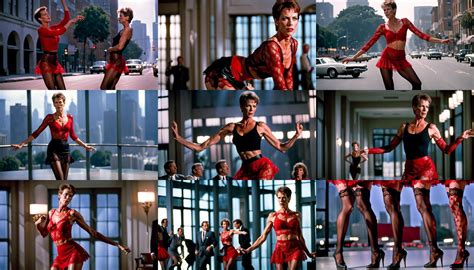 A Young Jamie Lee Curtis From The Movie True Lies Wearing A Revealing