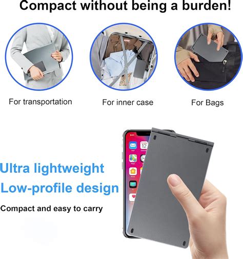 Ytgrf Wireless Keyboard Foldable Bluetooth Keyboard Slim Small Quiet