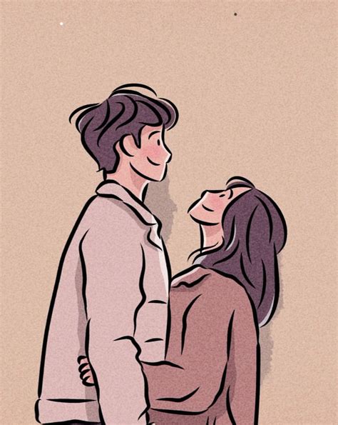 September Love Cute Couple Drawings Cute Drawings Cute Cartoon Wallpapers